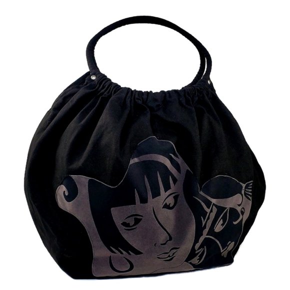 FJ | Bags | Faces Trendy Black Oversized Tote With Side Zipper | Poshmark